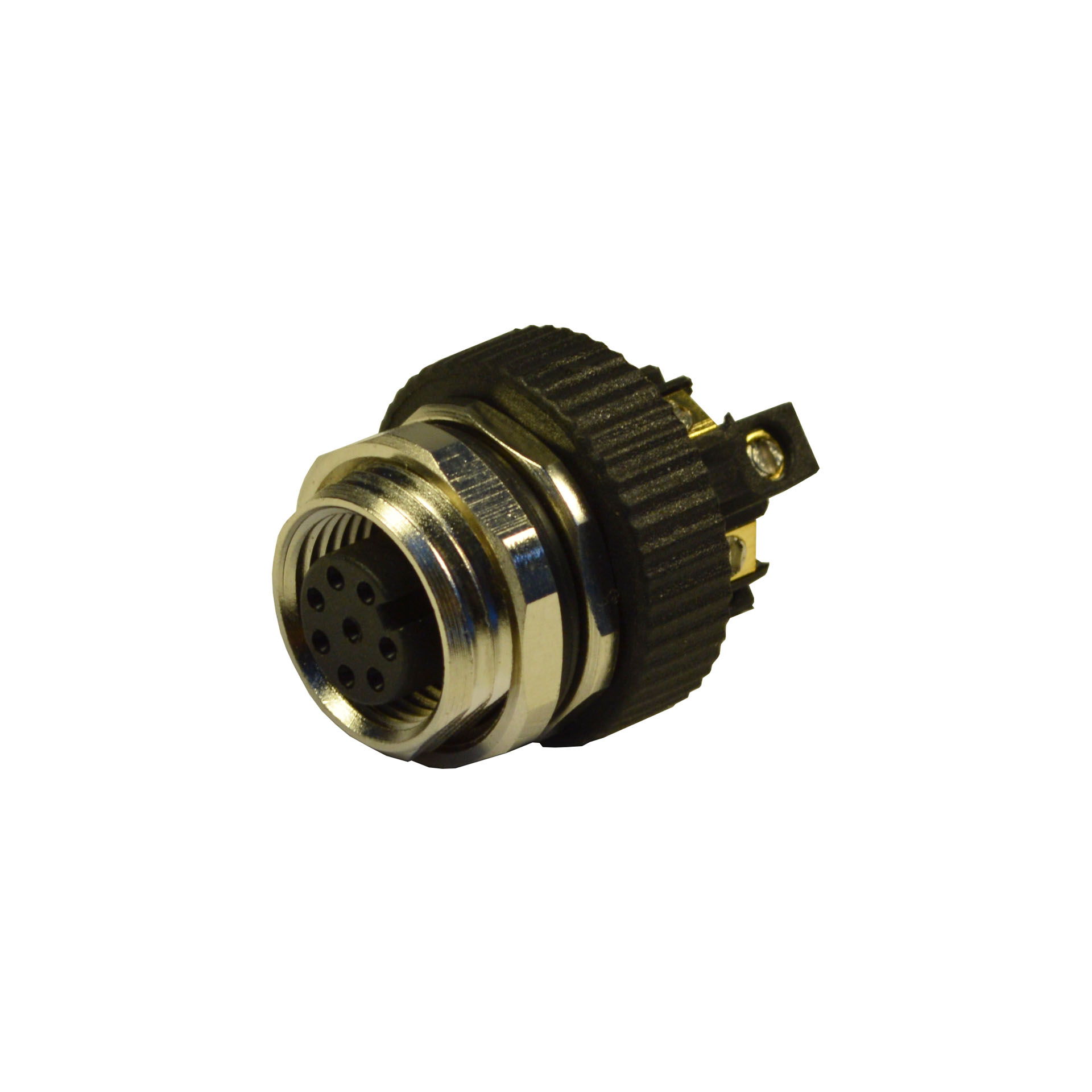 M12 To Panel,Female,Back Mounting,8P.,Pg9 With Antirotation Cut,Screw ...