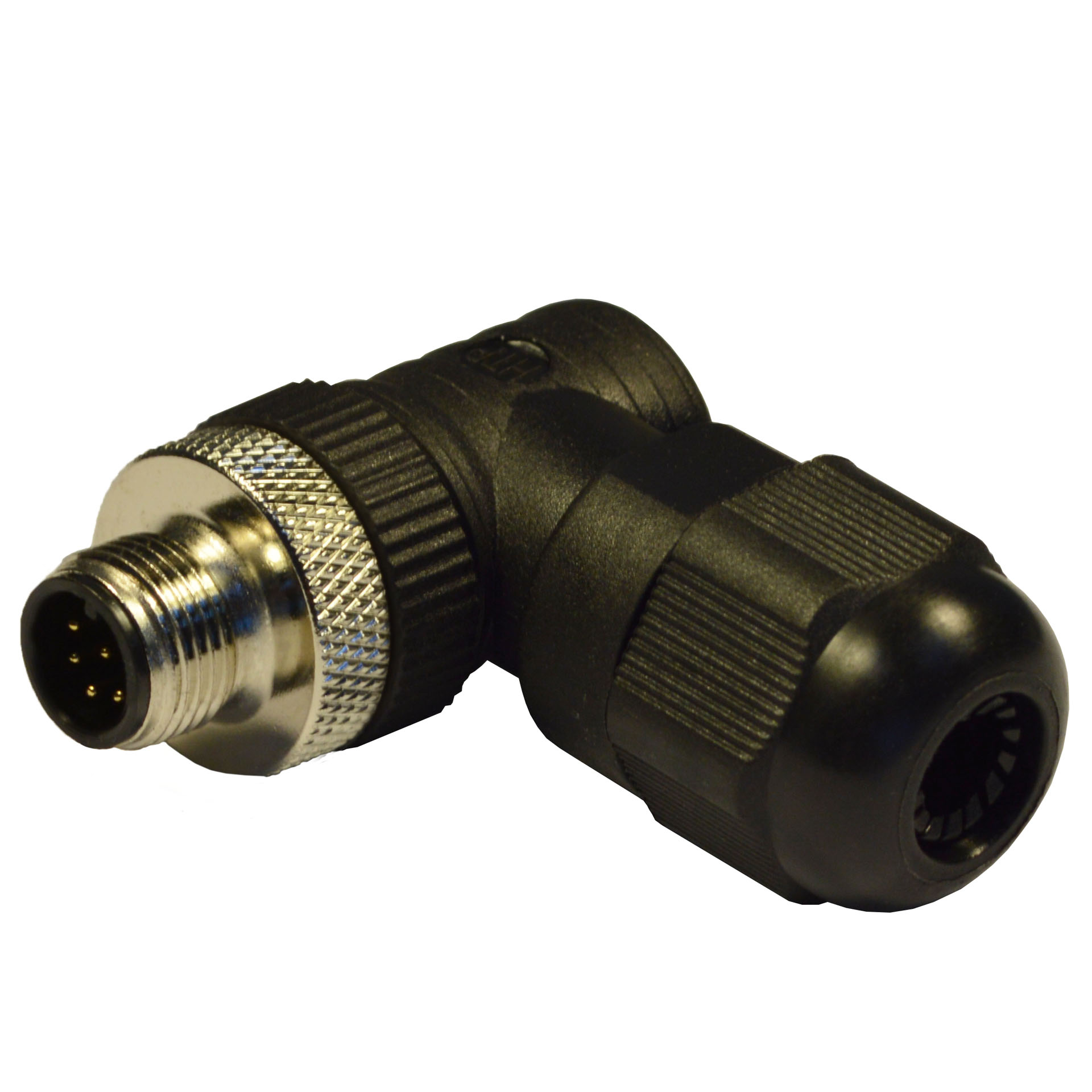 M12 Field Attachable,Male,90°,8P.,Sk Exit Cable | HTP